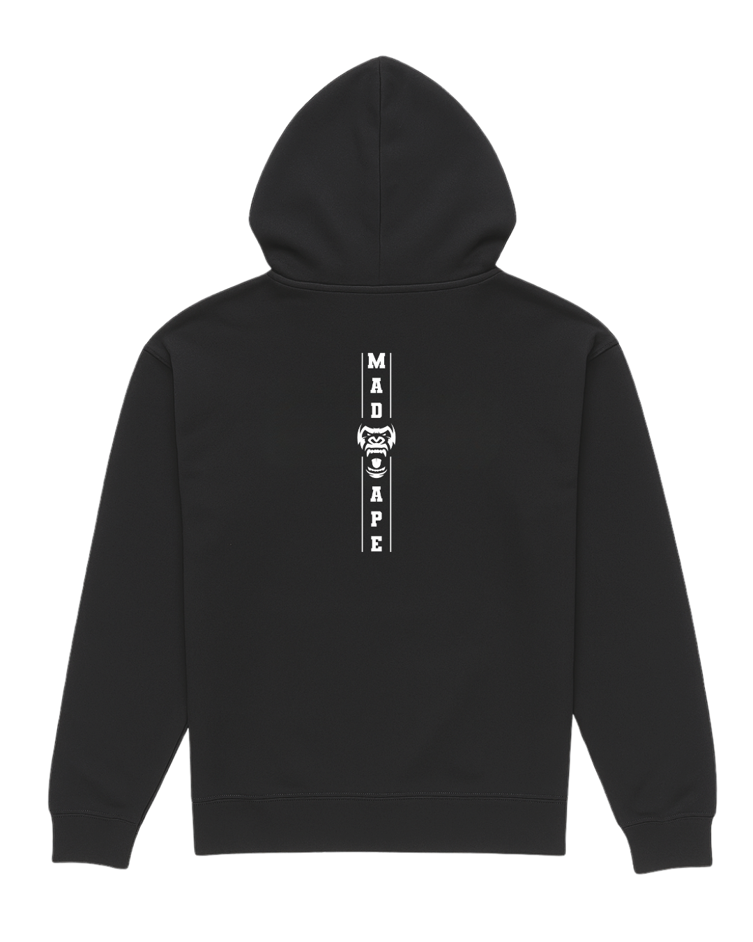 Square Vertical Hoodie - Black – Mad Ape